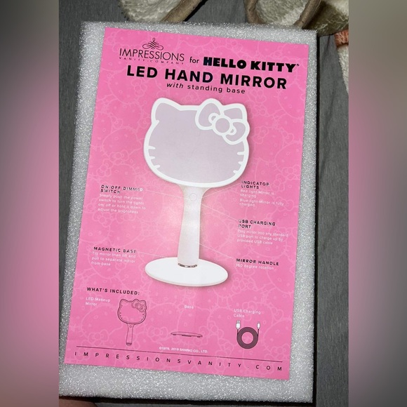 Other | Hello Kitty Led Hand Held Mirror With Stand Brand New With ...
